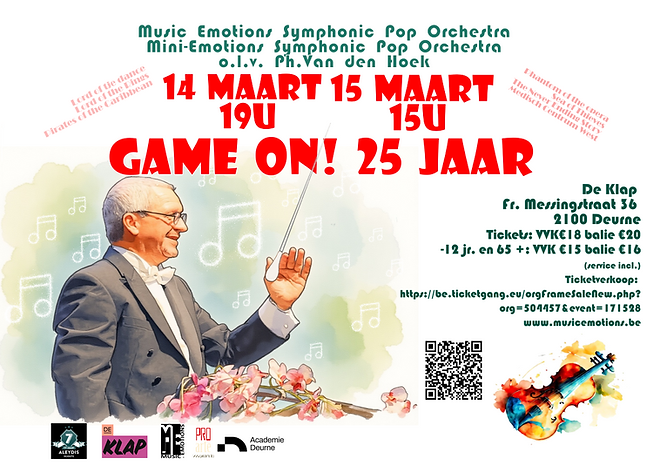 Game on! 25 jaar Music Emotions - Full Concert Film Guide, Setlist ...