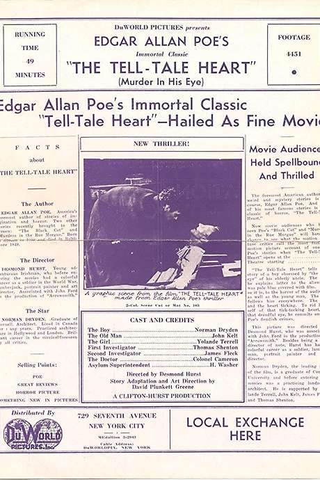 The Tell-Tale Heart (1934) Full Movie Summary & Plot Explained